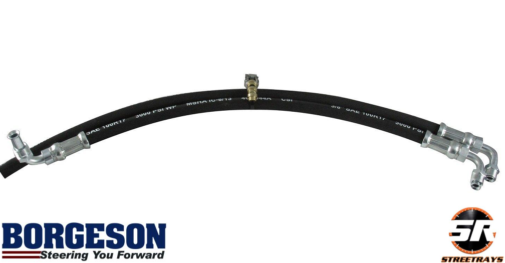 Borgeson 925103 Two Piece Power Steering Hose Kit For GM Power Steering ...