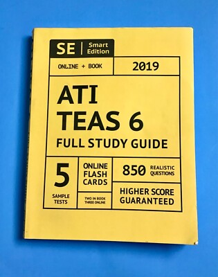 ATI TEAS 6 FULL STUDY GUIDE: TEAS 6 STUDY MANUAL, 5 FULL By Smart ...