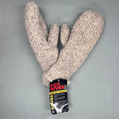 Fox River 9988 Double Ragg Wool Mitts Size Large Warm Winter Gloves USA ...