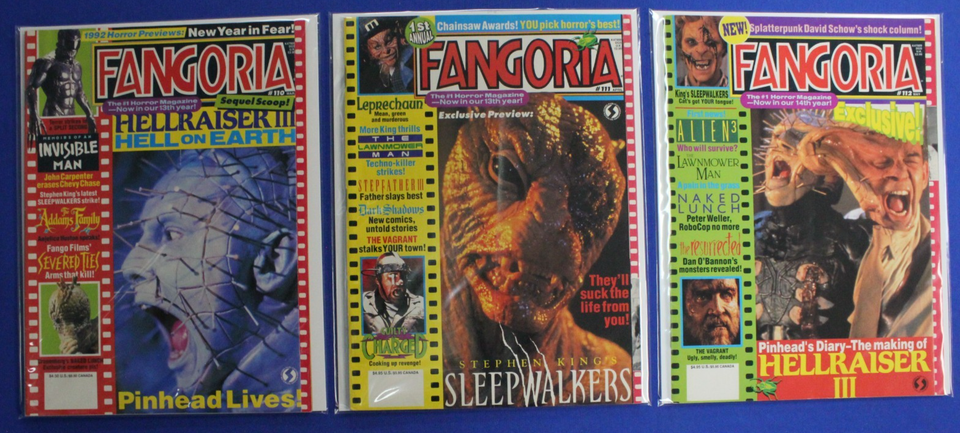 Fangoria Horror Magazine Near Complete Vol 1 Set Lot of 330 Issues 1979 ...