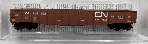 N Scale Micro-Trains Canadian National/ex-ICG 50’ Steel Side Gondola ...