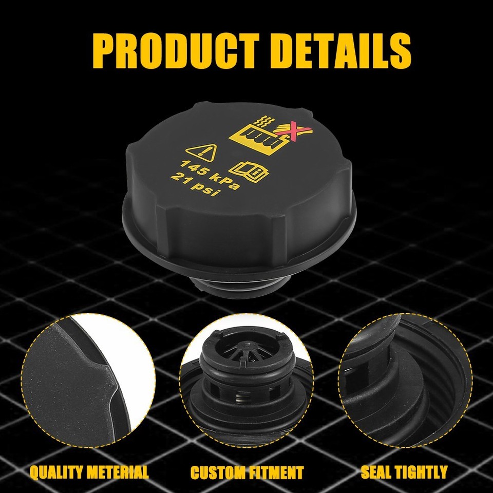 Engine Coolant Reservoir Tank Radiator Cap Single Custom for F-150 Ford ...