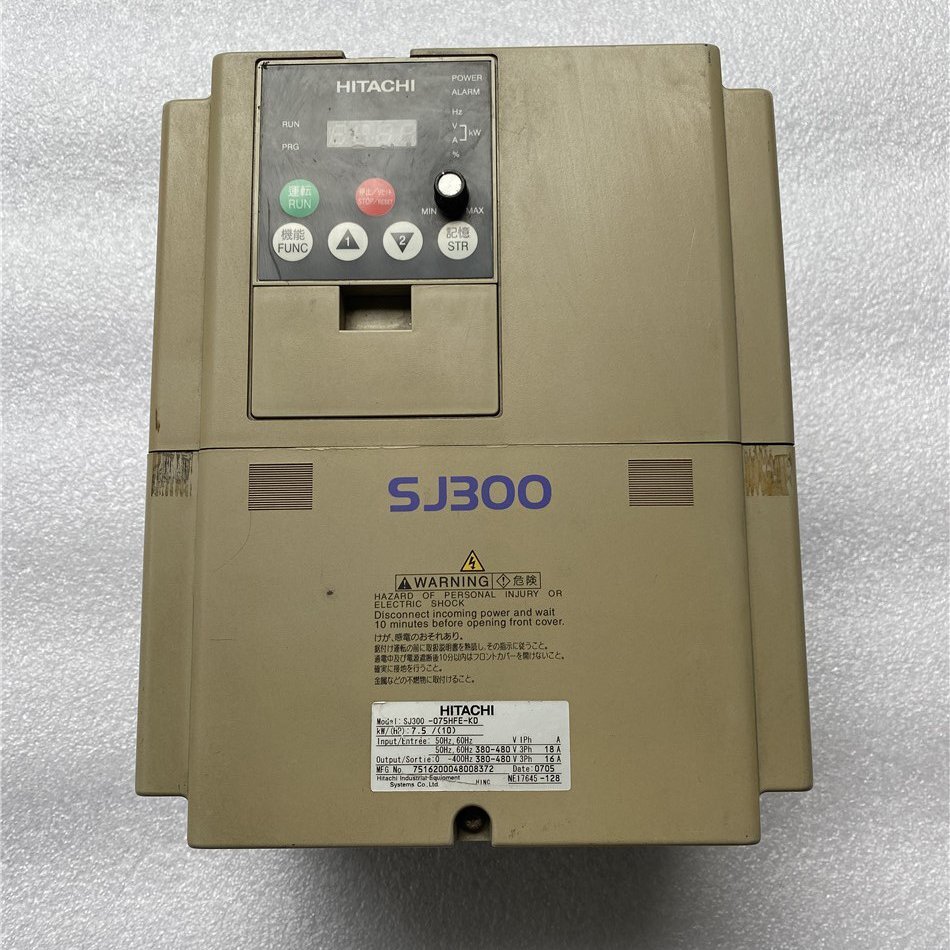 One Used HITACHI Inverter SJ300-075HFE-KD 380V 7.5KW Free shipping#LJ ...