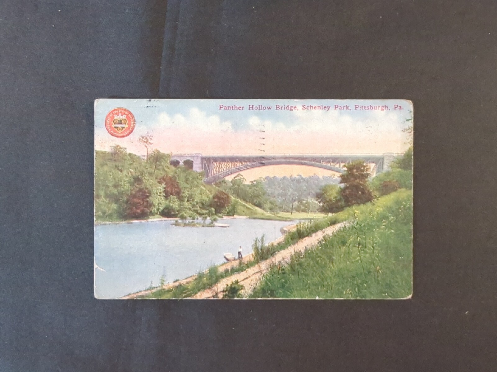 Vintage Postcard Panther Hollow Bridge Schenley Park Pittsburgh PA ...