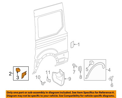 FORD OEM 19-23 E-Transit Side Panel Exterior Trim-Side Molding ...