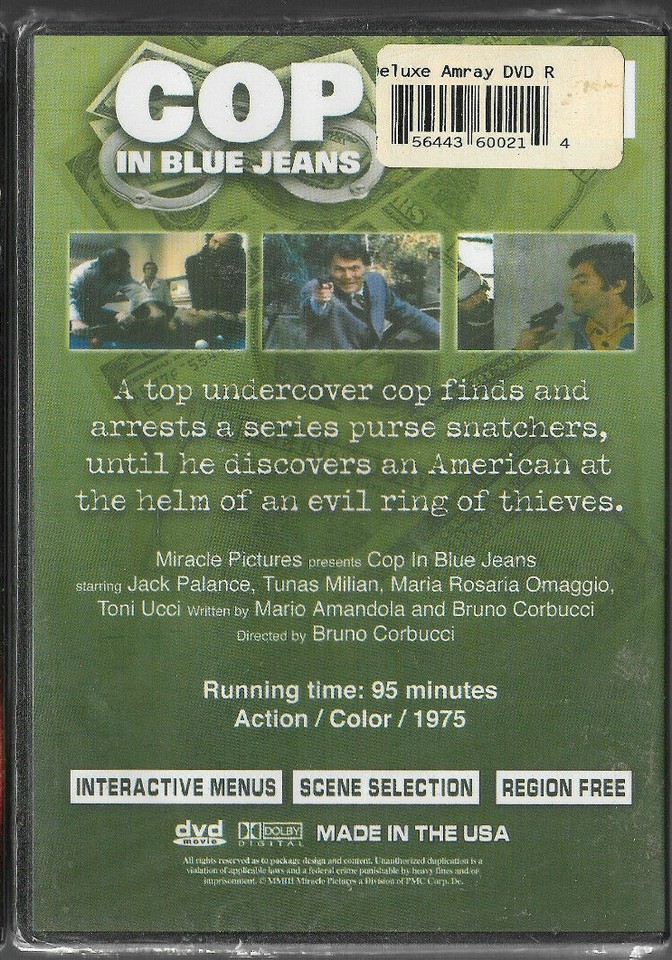 Cop in Blue Jeans NEW/SEALED Jack Palance DVD *Buy 2 get 1 FREE | eBay