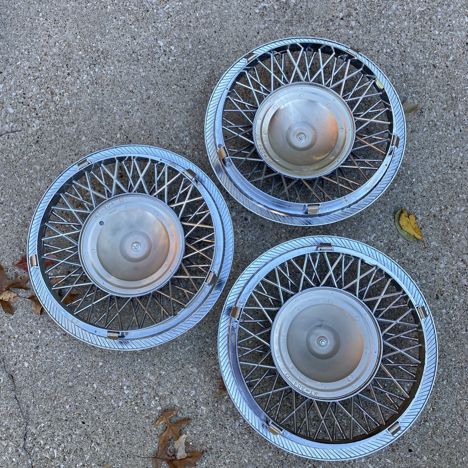Special Edition Plastic Chrome Spoke Hubcaps Lot Of 3 — KT-204 13” | eBay