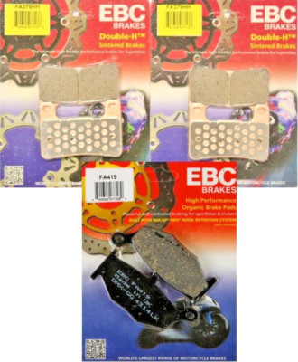 3SETS EBC Front/Rear Brake Pads SUZUKI DL1000/1050 VSTROM - FA379HH ...