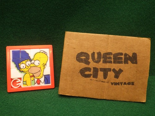 1980s Simpsons Slider Puzzle/Slide Tile novelty/TV collectible/vending ...