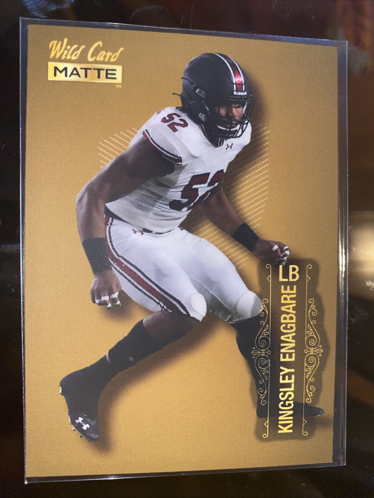 Kingsley Enagbare 2022 Wild Card Matte #MB-75 Gold RC Green Bay Packers ...