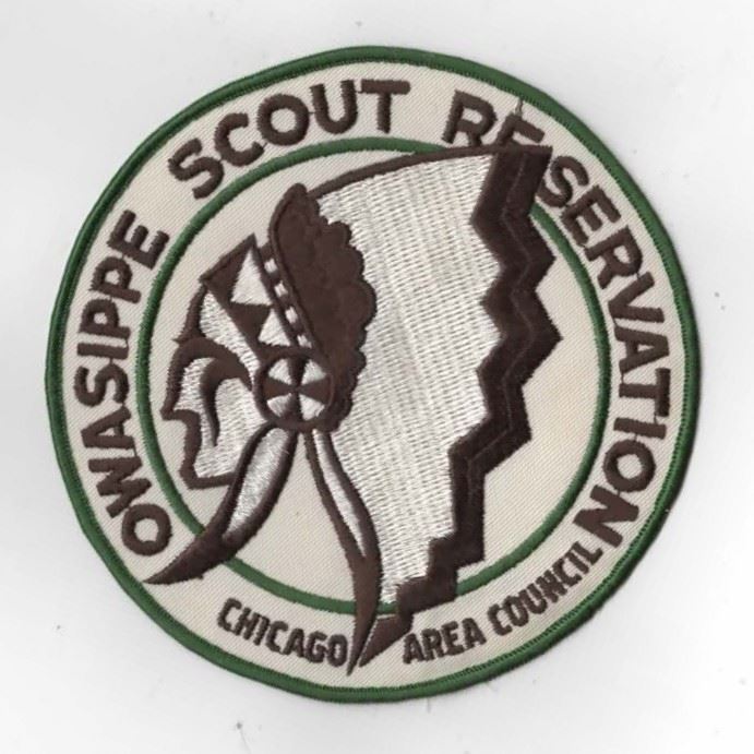 Owasippe Scout Reservation Chicago Area Council GRN Bdr. 6X6 [CHI-763 ...