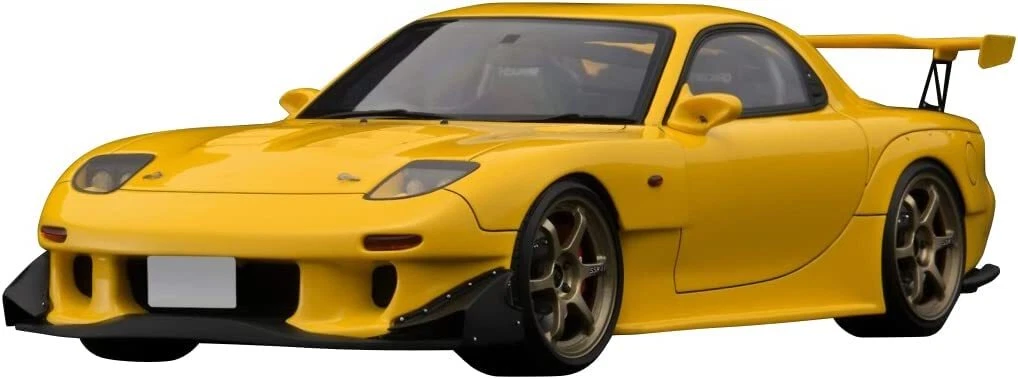 [新品未開封] 1/18 IG2873 INITIAL D Mazda RX-7 (FD3S) Yellow With Mr.Keisuke WEB限定 ignition model ...