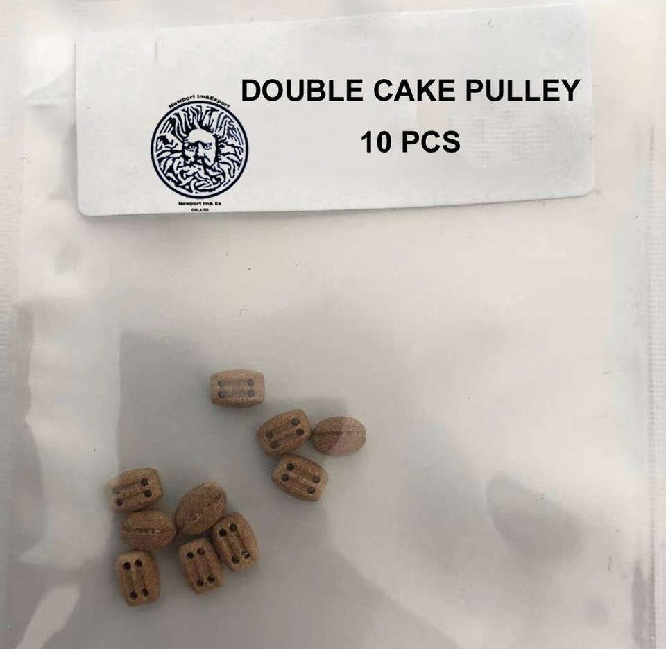 Professional Blocks Pulley Deadeye Multiple Size Wood Model Ship ...