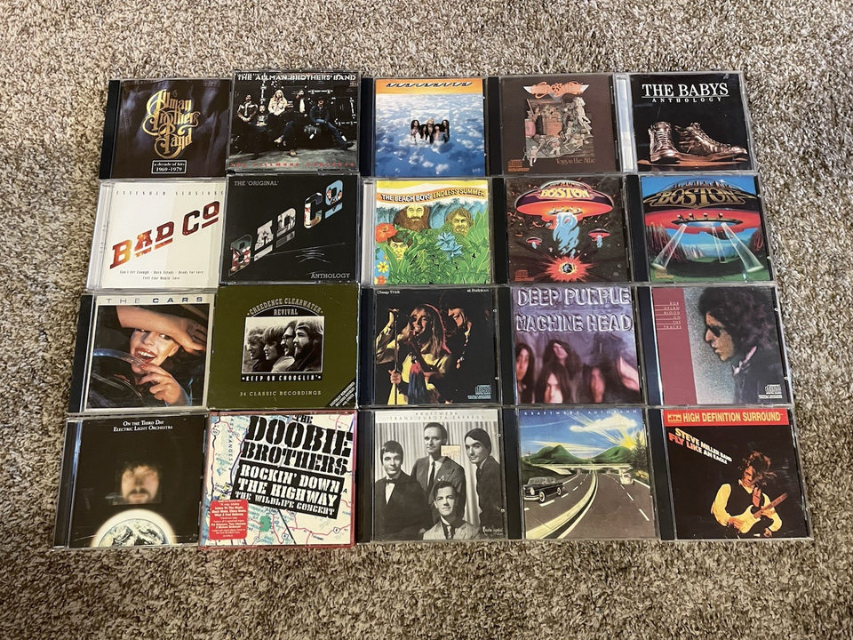 Lot of 40 CDs Mostly 70s Rock and Roll Bands Various Artists - FREE ...