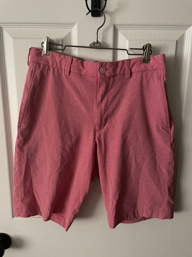 Walter Hagen Men's Pink Performance 11 Majors Textured Grid 10" Golf ...