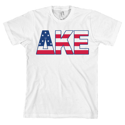 Delta Kappa Epsilon Bella + Canvas T Shirt DKE USA Letters *ALL SIZES ...