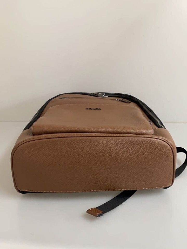 COACH Backpack Leather BRW CZ391 From Japan | eBay