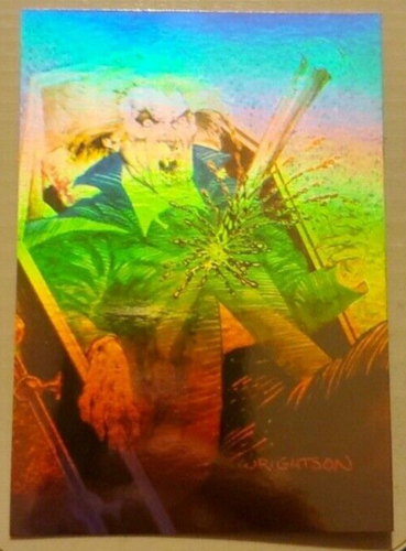 BERNIE WRIGHTSON MACABRE CHASE CARD H1 DRACULA HOLOGRAM FPG 1993 | eBay