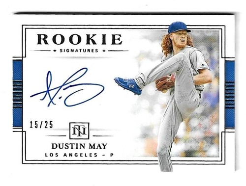 2020 Panini National Treasures DUSTIN MAY ROOKIE AUTO! /25! On-Card ...