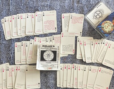 1966 Zolar's Official Fortune Telling Cards Set w/ Instructions | eBay