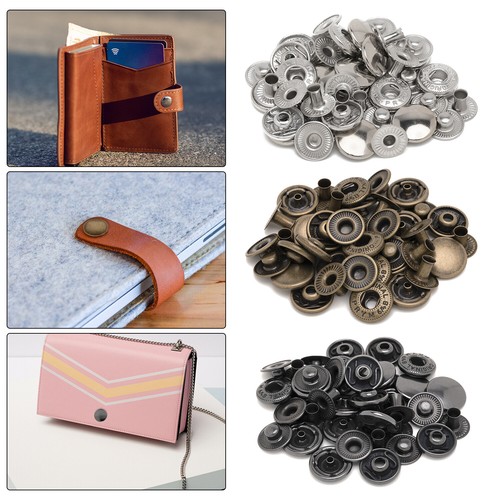 15mm PRYM 4GB Small 6GB Large S Spring Press Studs Snap Fastener ...