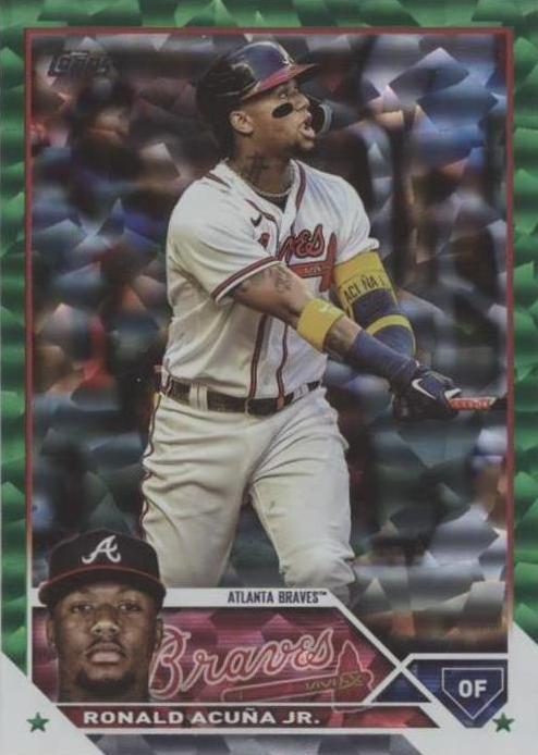 2023 Topps Series 1 - Ronald Acuña Jr. #150 Green Foil /499 for sale ...