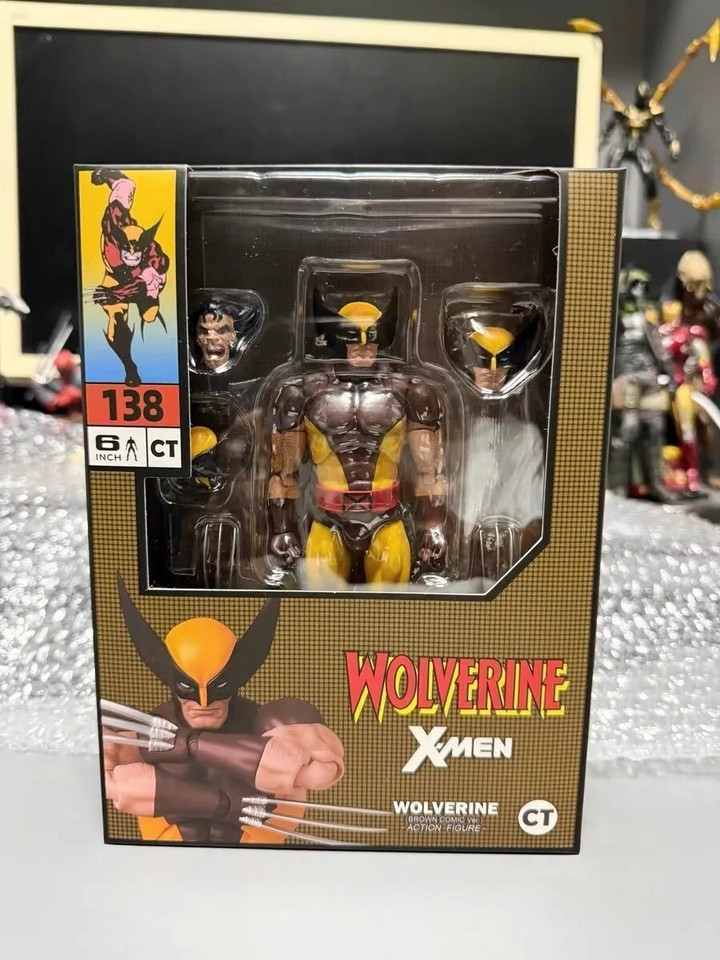 In Stock CT Toys MAFEX No.138 X-MEN Wolverine Brown Suit COMIC Ver ...
