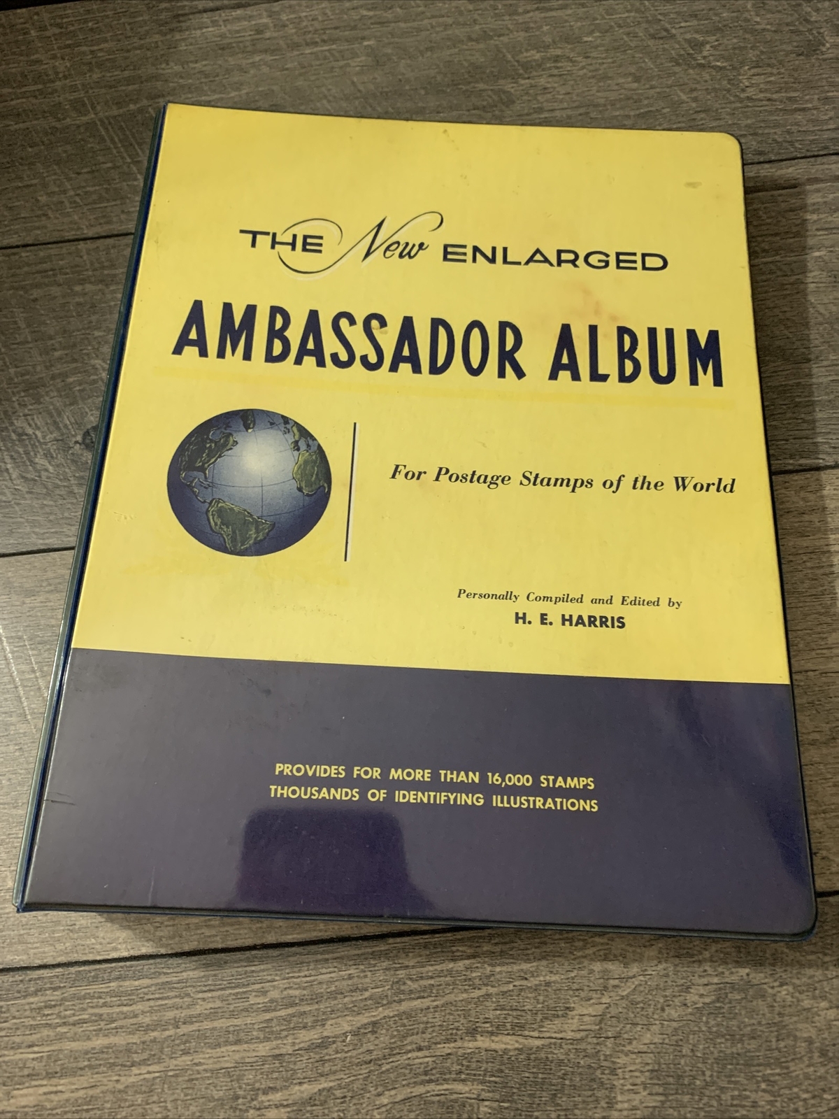 Vintage The New Enlarged Ambassador Album & Postage Stamps Of The World ...