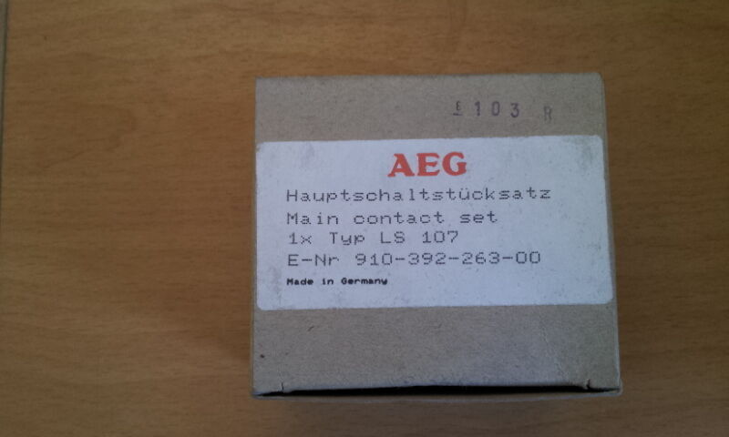 LS107 AEG Main Contact Set 3 Pole for Contactor 910-392-263 FREE DHL ...