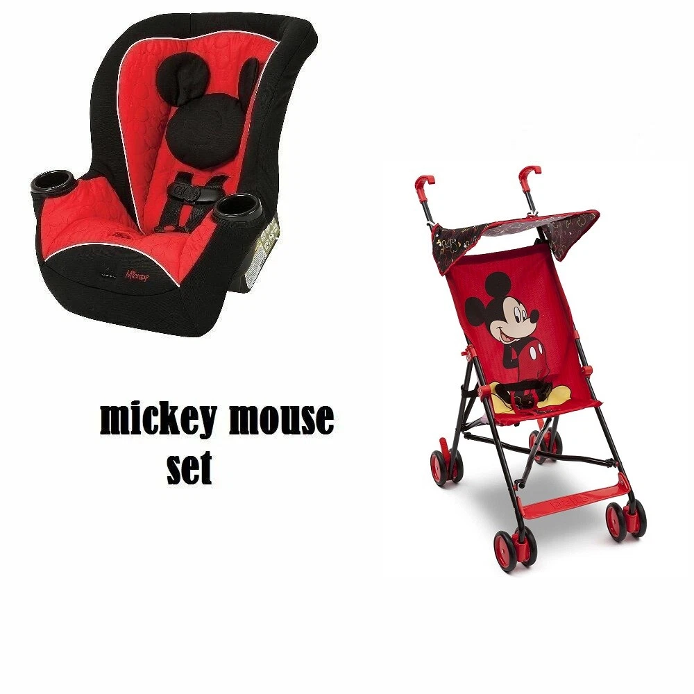 Mickey Mouse Car Seat And Stroller