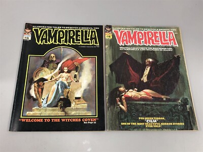 1970s VAMPIRELLA ISSUE #15 & 16 MAGAZINES NICE CLEAN BRIGHT 100% ...