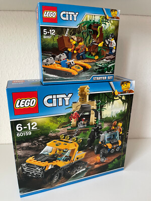 LEGO CITY: Jungle Halftrack Mission (60159) + Jungle Starter Set (60157 ...