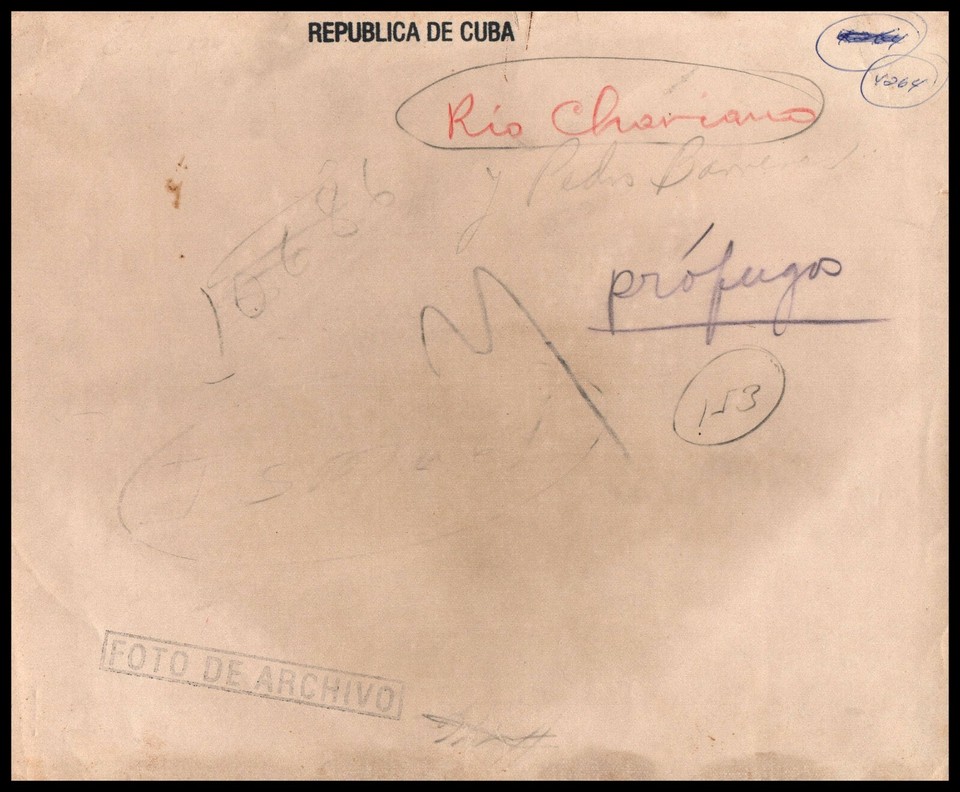 CUBA CUBAN POLICE COLONEL RIO CHAVIANO UNIFORM 1950s ORIG VINTAGE PHOTO ...