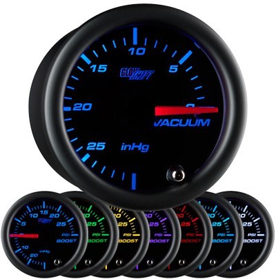 52mm Black 7 Color Vacuum Gauge - GS-C703 | eBay