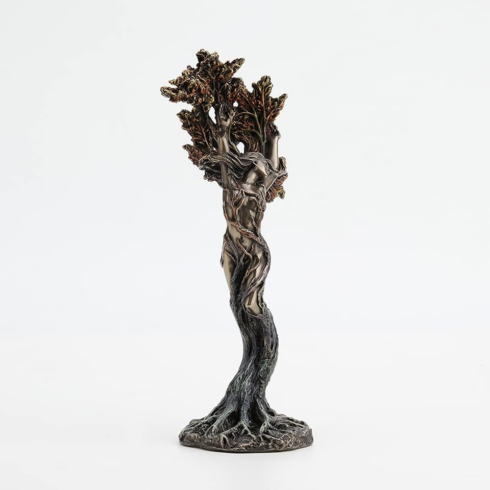 Dancing Forest Nymph 10.25" Bronzed Resin Statue - Fantasy Home Decor ...