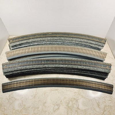 Scenic HO Track Lot Of 20, Genuine Tru Scale Roadbed, Model Train | eBay