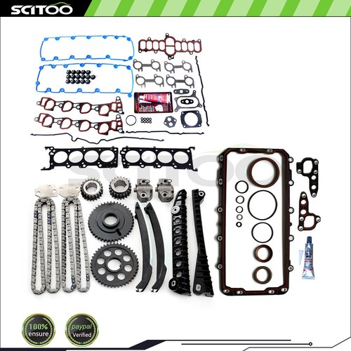 Timing Chain Kit Full Gagket Set For 97-98 Ford E-150 Econoline 5.4L V8 ...