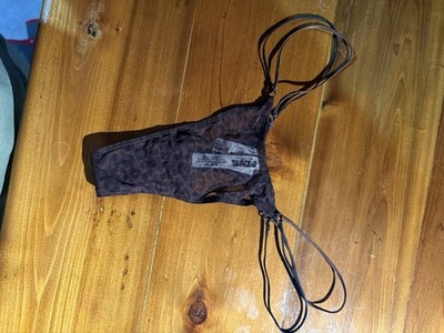 Victoria's Secret PINK - M Mesh Strappy Micro Thong Panty - Sheer ...