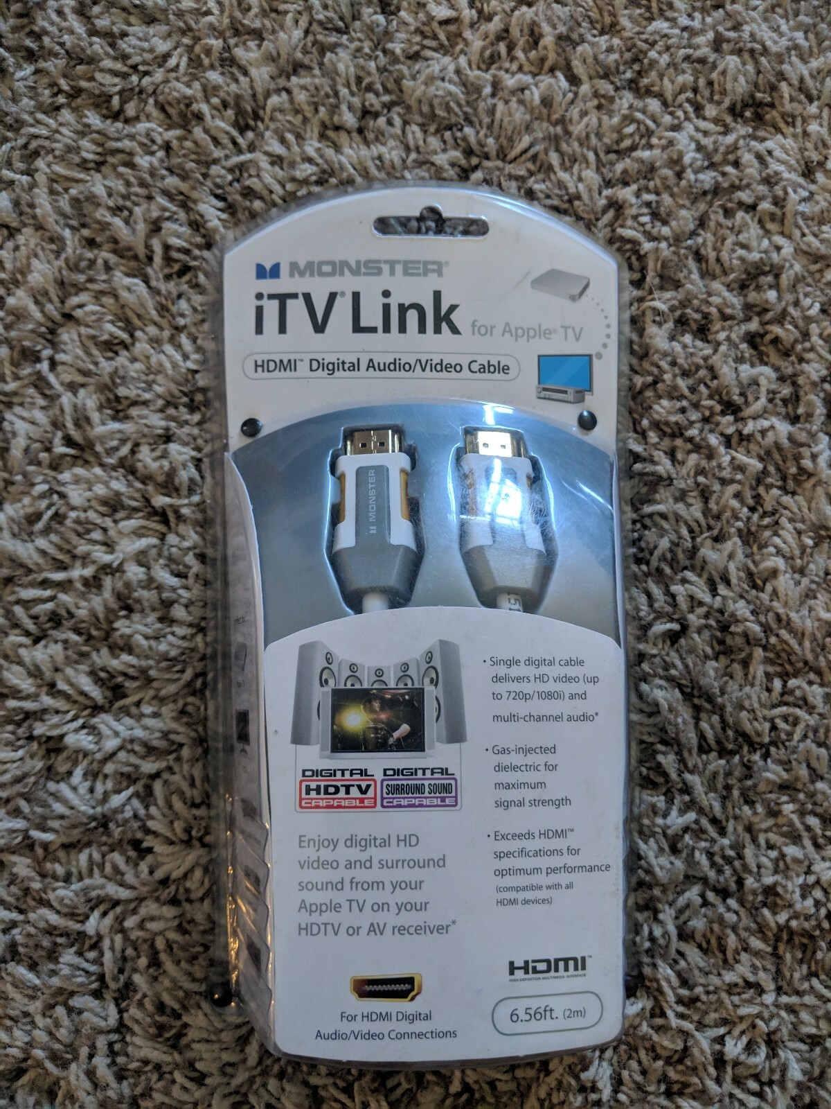 MONSTER AI ITV I-2M ITV Link Analog Audio Cable for Apple TV. | eBay