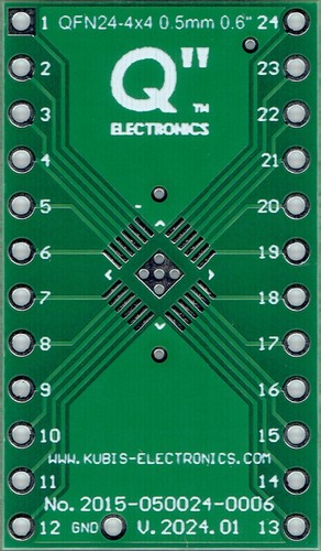 QFN24-4x4, HWQFN24-4x4, TQFN24-4x4, UFQFN24-4x4 0.50mm(0.02") to DIP 0. ...