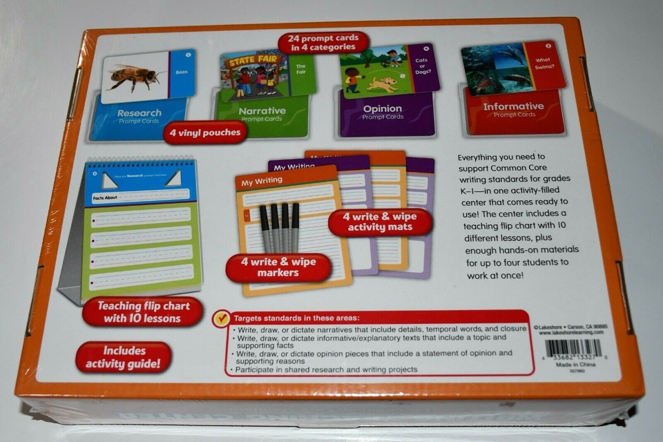 Lakeshore Writing Teaching Center for Common Core Standards Grade K-1 ...