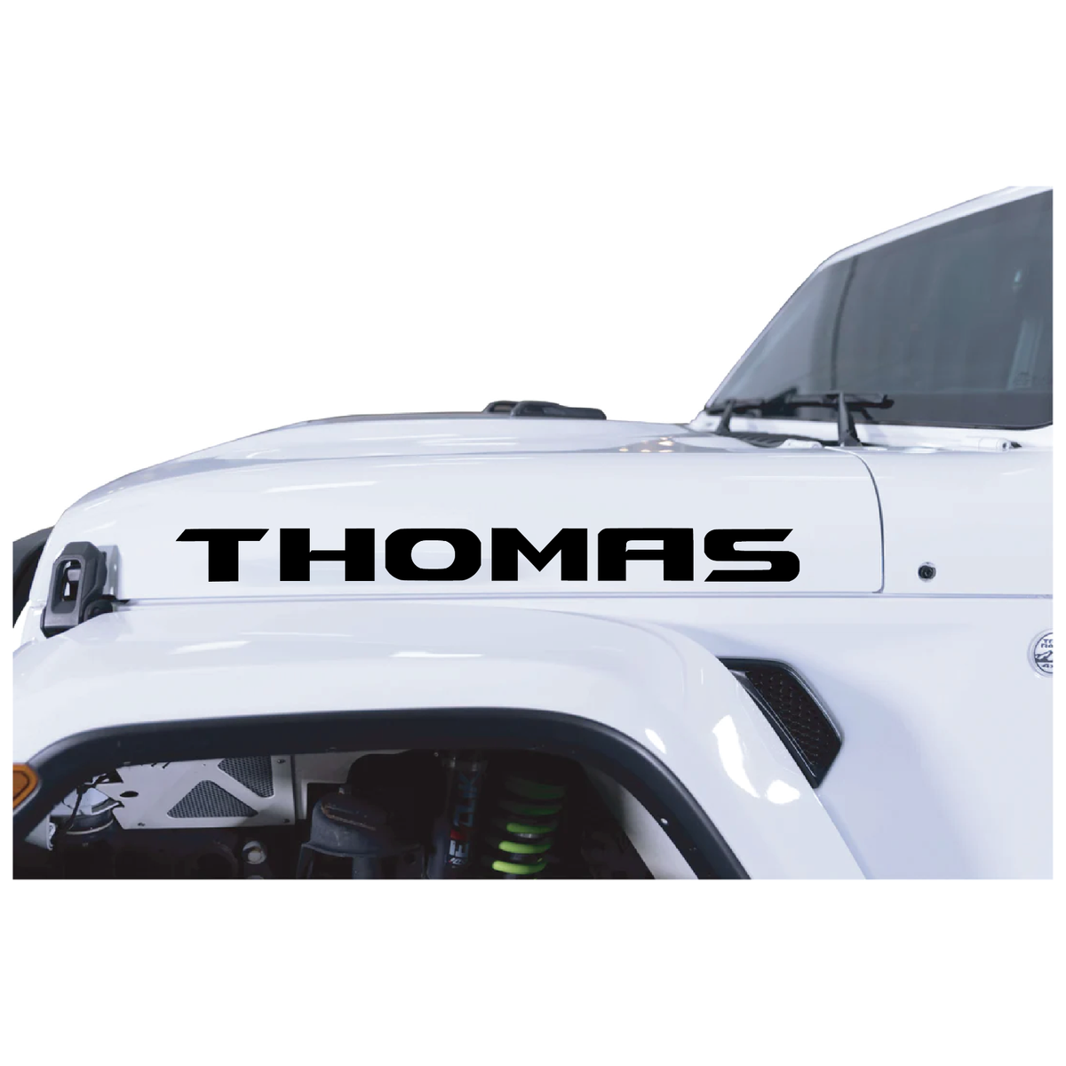 Jeep Rubicon Hood Decal Font