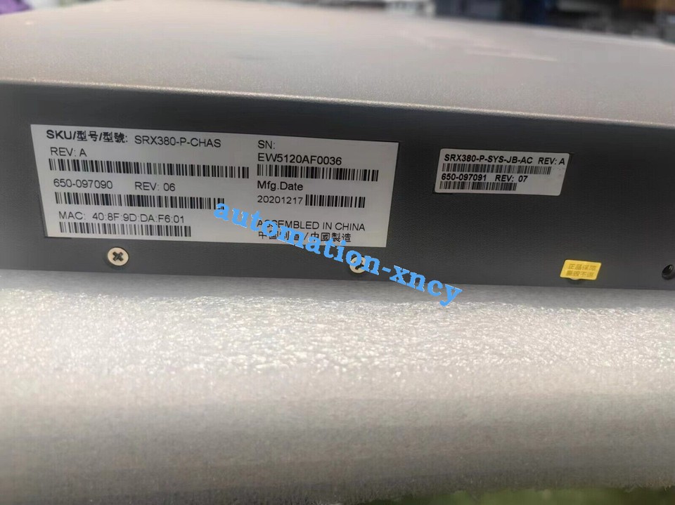 SRX380-P-SYS-JB-AC The test function is 100% normal with a 90-day ...