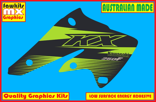 KAWASAKI KX250F KXF 2004-05 FULL MX GRAPHICS KIT STICKER KIT DECALS ...