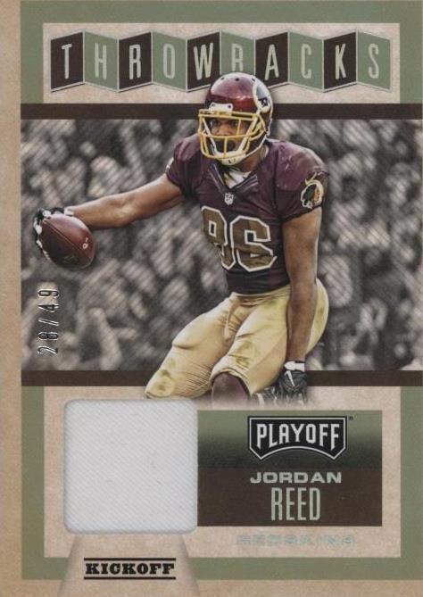 2016 Panini Playoff - Throwbacks Jordan Reed #4 Kick Off /49 (MEM) for ...