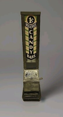 Vintage Walzer Moderne Vendor 1 Cent Candy Bar / Gum Machine | eBay