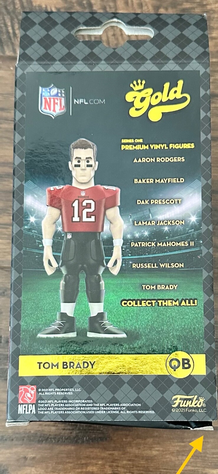 Funko Gold TOM BRADY Tampa Bay Buccaneers 5” Premium Vinyl Figure New ...