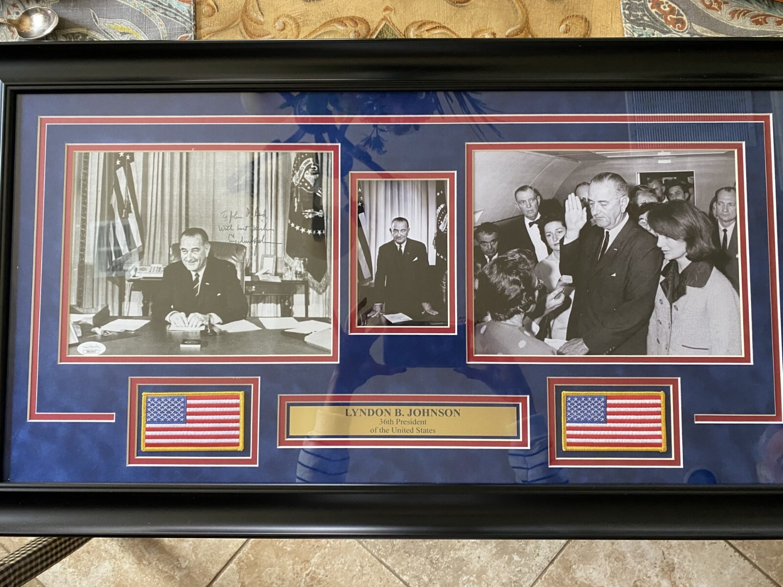 Presidential Autographs President Johnson exceptional autograph montage ...