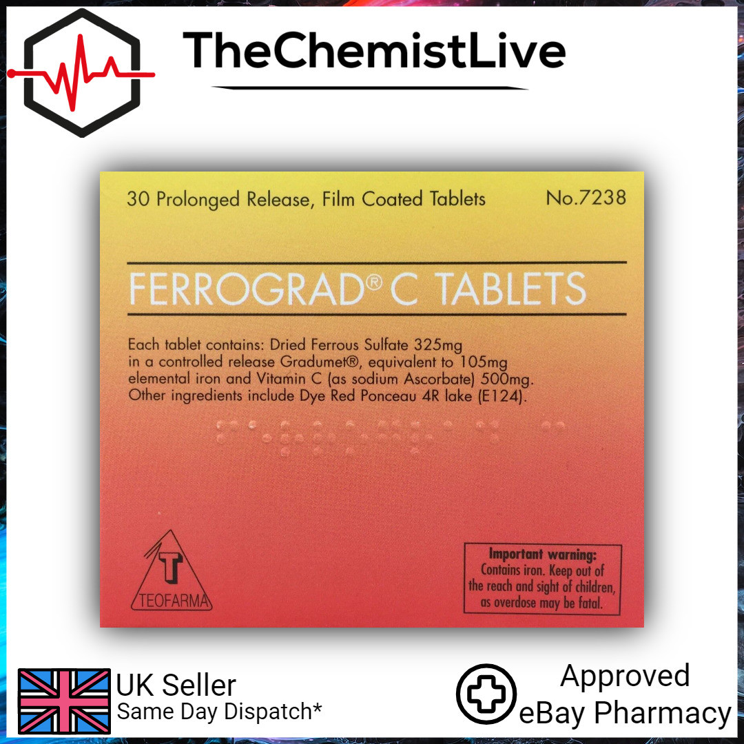 Ferrograd C Tablets - 30 | eBay UK