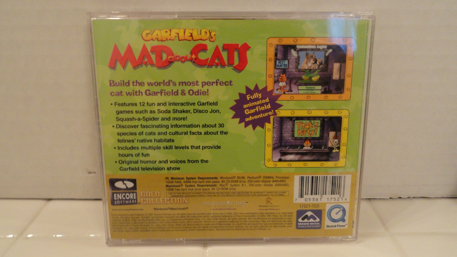 Garfield Learning and Creativity Games CD-ROM | eBay